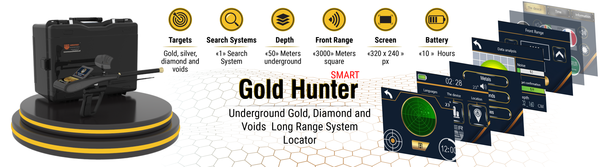 GER Detect Gold Hunter smart - Long Range Locator - German OEM