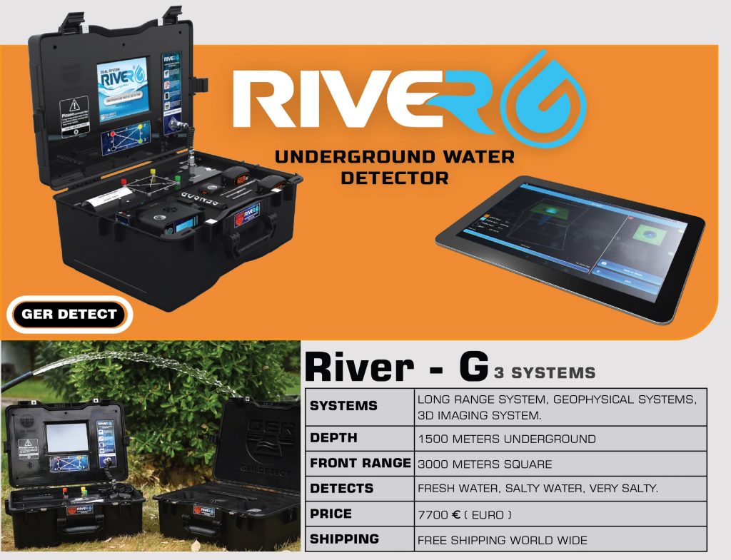 GER Detect River G Underground Water Detector 3 systems - German OEM