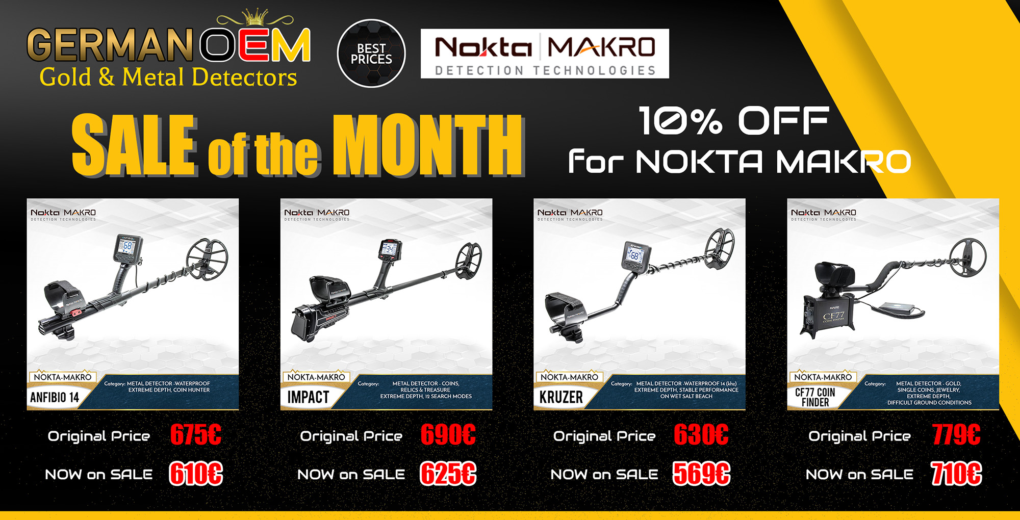 German OEM - Gold And Metal Detectors